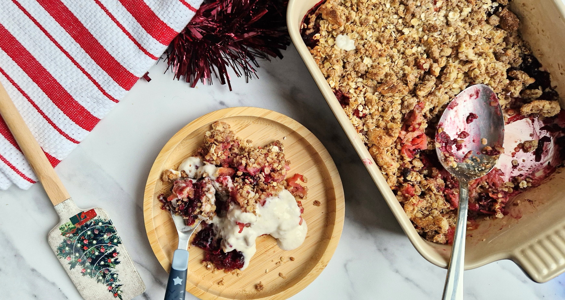 Apple and Forest Fruits Marzipan Crumble - SR Nutrition